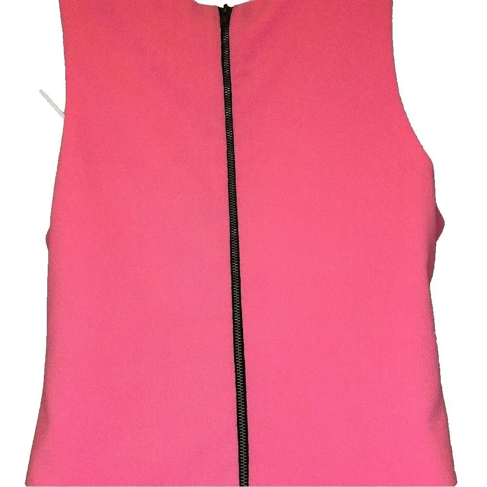 Monteau | Dresses | Monteau Pink Shift Dress Womens Small Scallop Hem ...